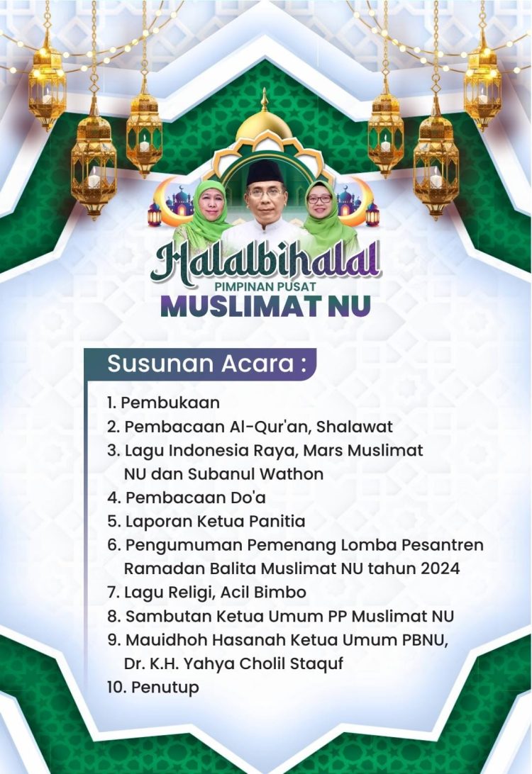 Halal Bi Halal PP Muslimat NU, penuh kekeluargaan dan kebahagiaan ...